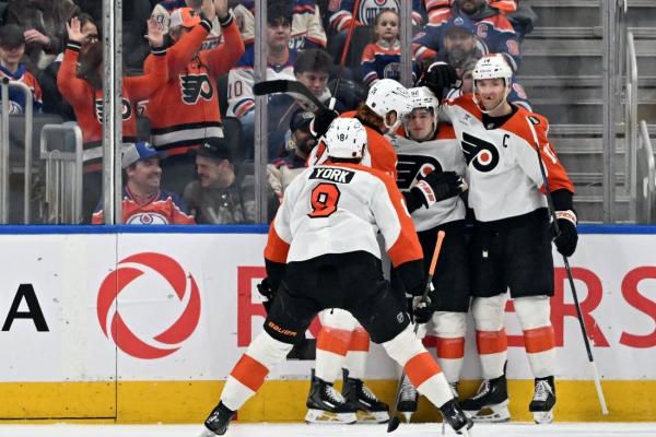 Denver Barkey scores first career goal as Flyers take down Oilers | KNBR