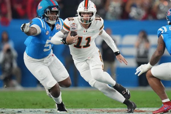 Carson Beck score vaults No. 10 Miami past No. 6 Ole Miss in CFP ...